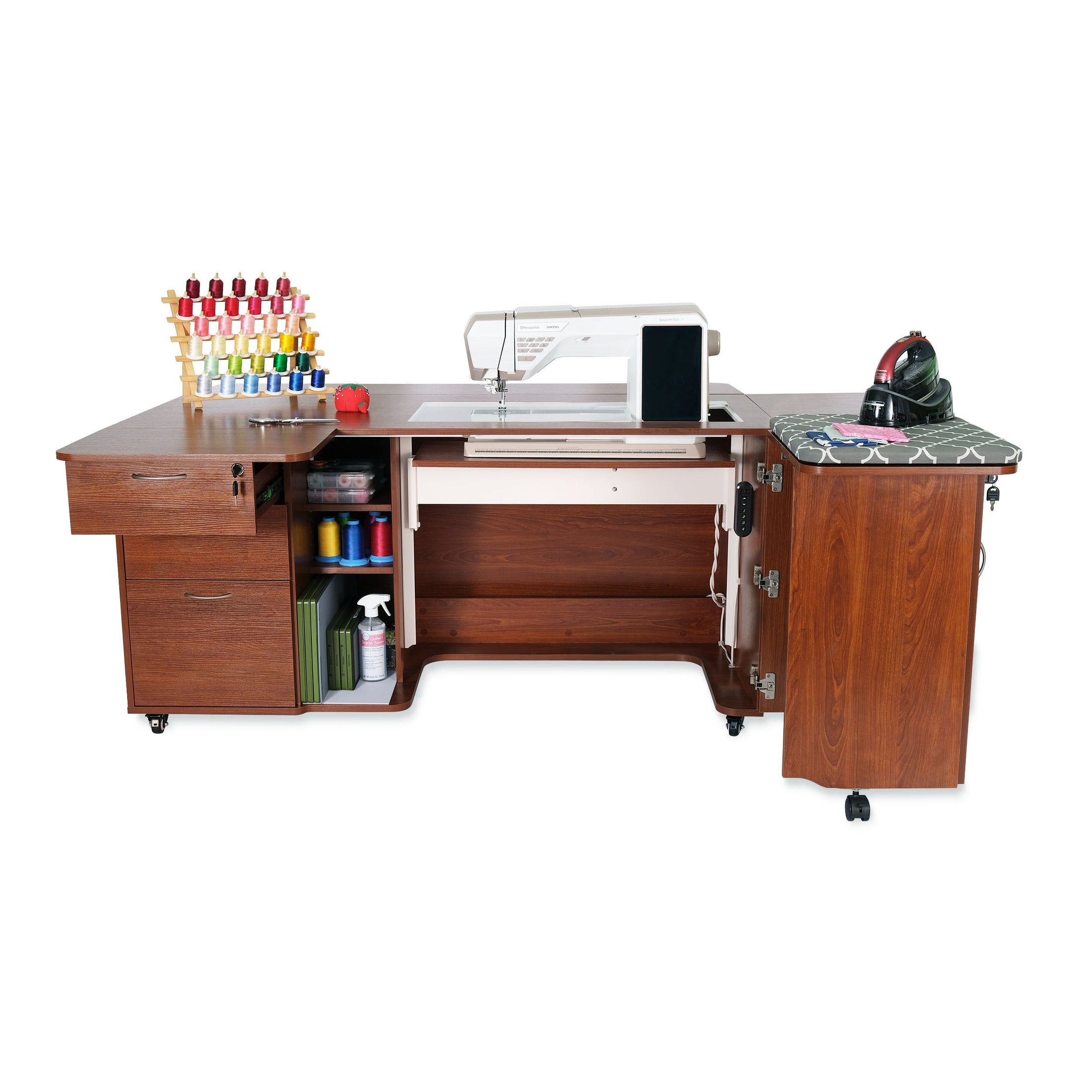 Sydney XL Dual Rail Electric Sewing Cabinet – She Sewing Tables