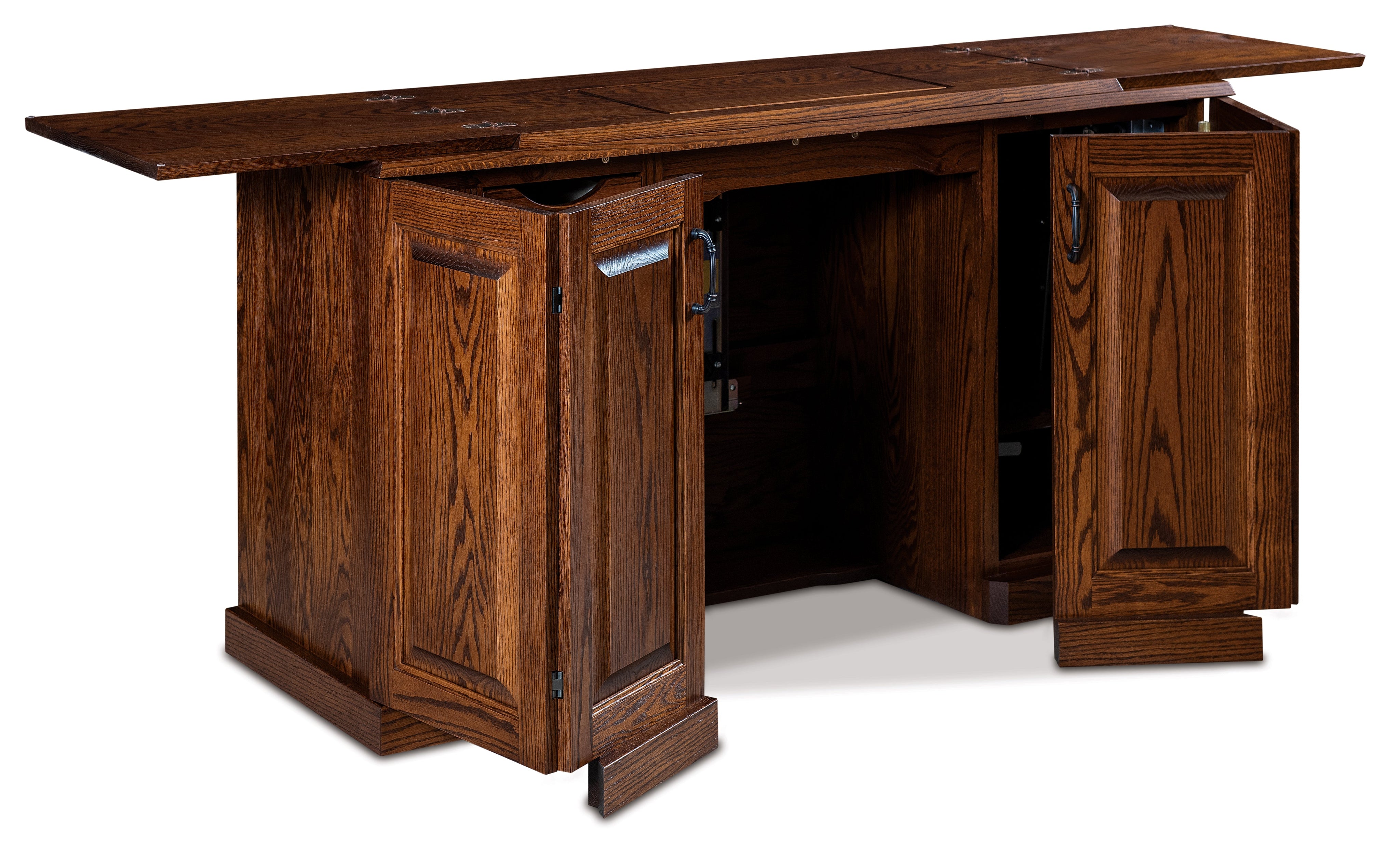 Yoder's Woodworking Deluxe Sewing Table with Serger Lift 909 Amish Fur ...